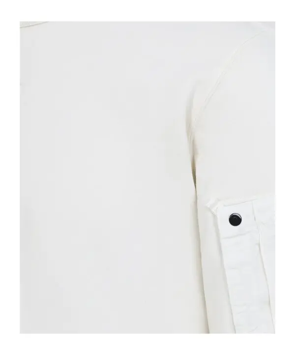 Stone Island Logo Patch Crewneck Sweatshirt - Ivory