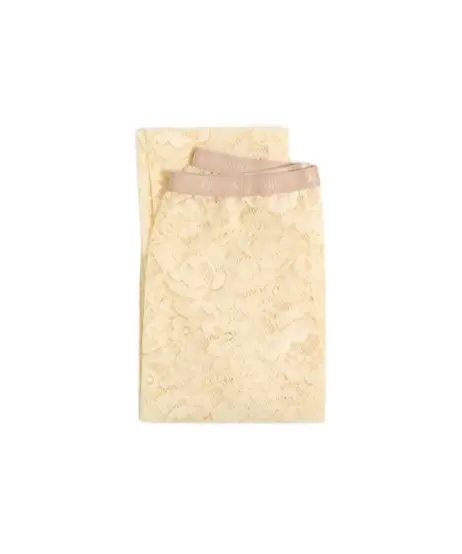 Valentino Garavani Rebrodé Lace Tights - Light Beige