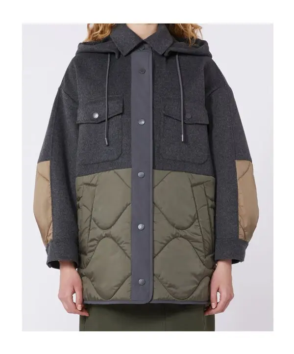 Max Mara Ossola Hooded Quilted Coat - Black