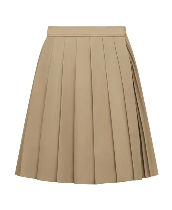 Dior Pleated Gabardine Short Skirt