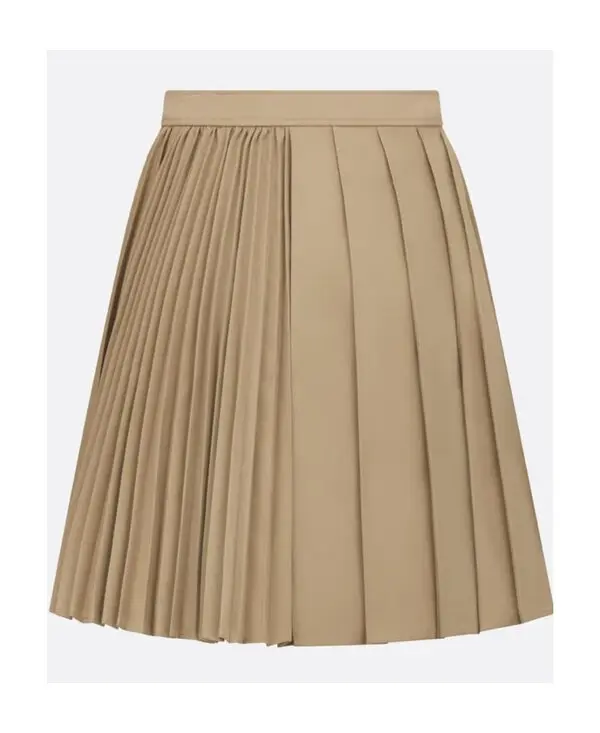 Dior Pleated Gabardine Short Skirt