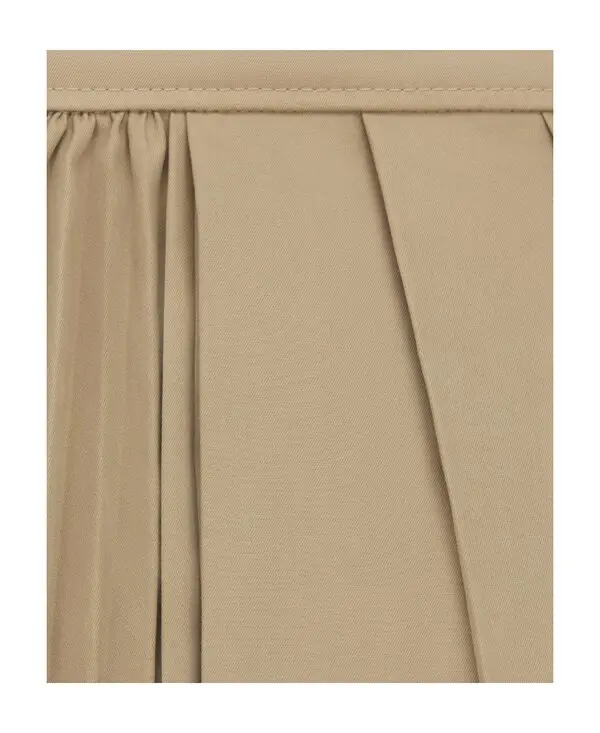 Dior Pleated Gabardine Short Skirt