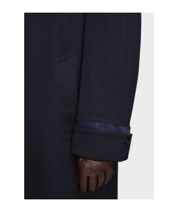 MAISON MARGIELA Single-breasted Virgin Wool Coat - Dark Blue