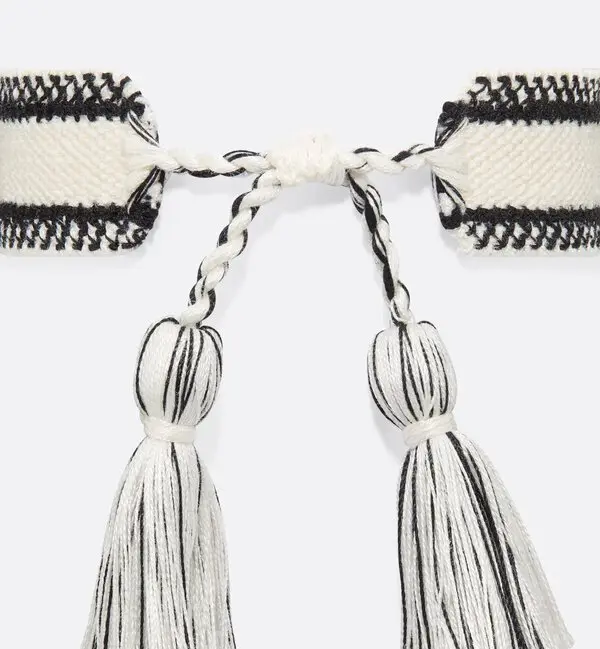 Dior Logo Charm Bracelets With Mother-of-pearl Accents - Black