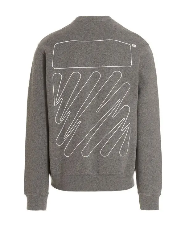 Off-White Diag Outline Logo-print Sweatshirt