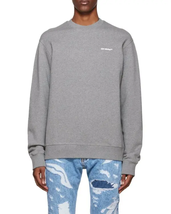 Off-White Diag Outline Logo-print Sweatshirt