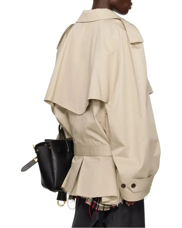 Balenciaga Belted Button-up Trench Coat - Nude