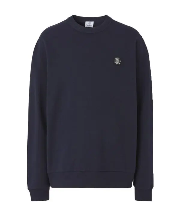 Burberry Monogram Appliqué Cotton Sweatshirt