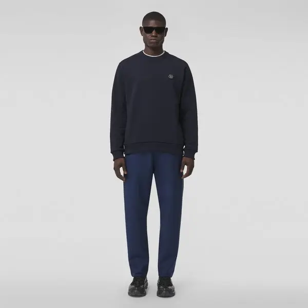 Burberry Monogram Appliqué Cotton Sweatshirt