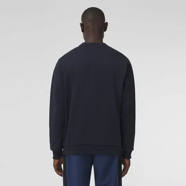 Burberry Monogram Appliqué Cotton Sweatshirt