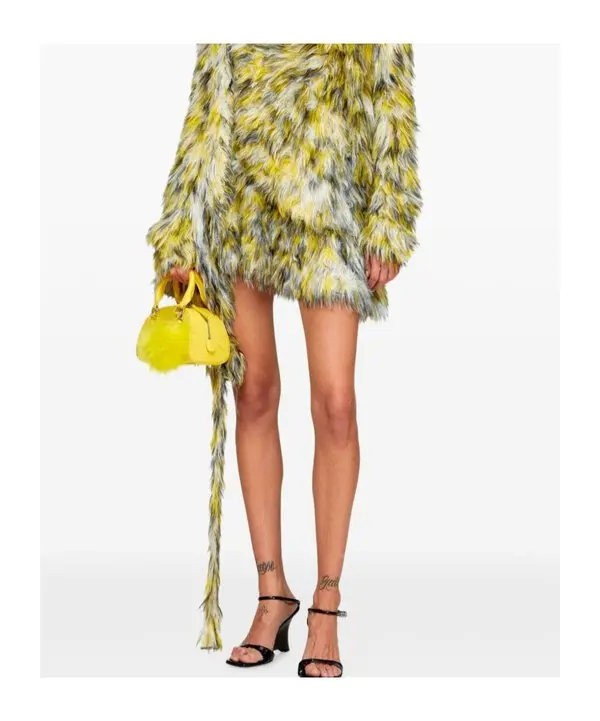 DIESEL® Fluffy Jacquard Knit Mini Skirt - Nude
