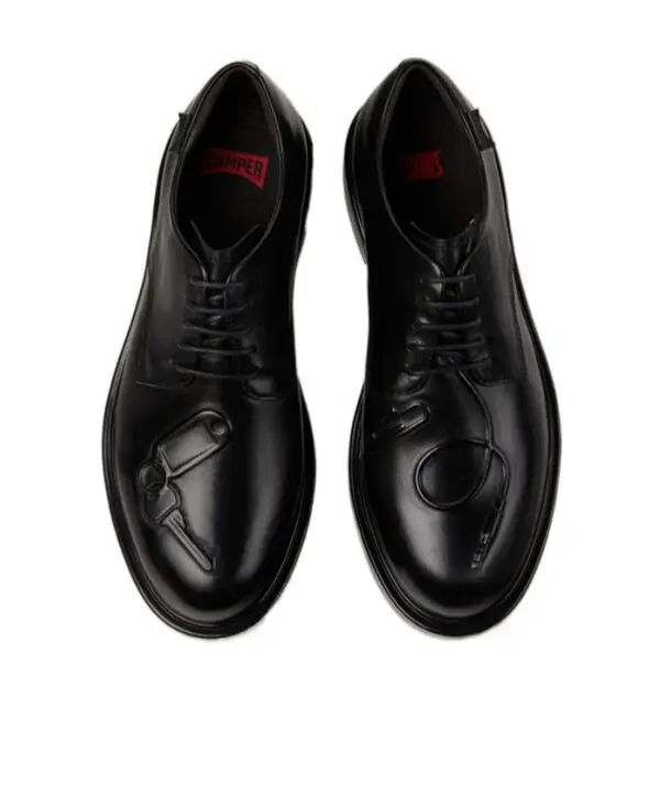Camper Leather Lace-up Shoes With Key Detailing