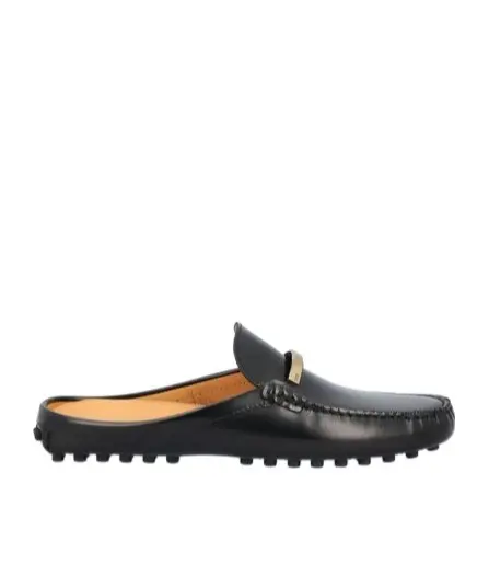 TOD'S Logo Engraved Slip-on Mules - Black