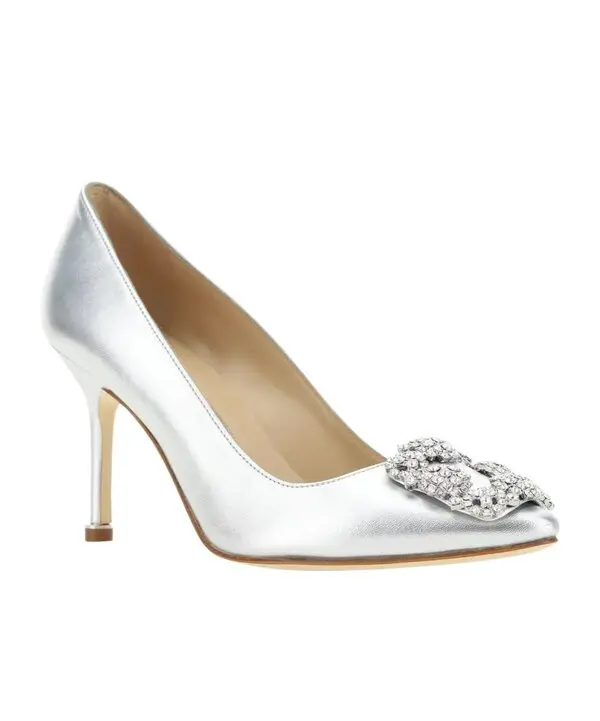 Manolo Blahnik Embellished Pointed High Heels