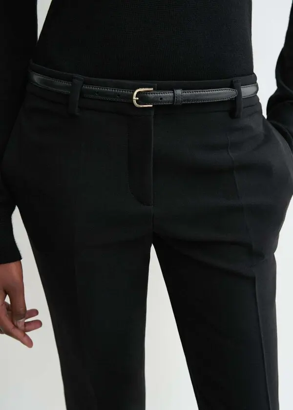 TOTEME Low Rise Slim Cut Trousers