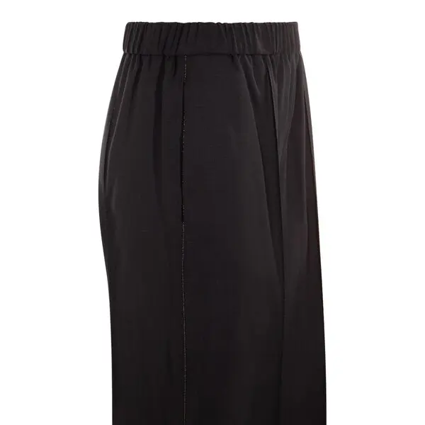 Fabiana Filippi Straight Leg Trousers With Elasticated Waistband