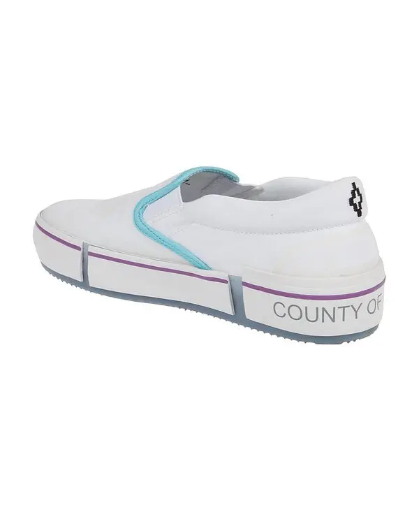 MARCELO BURLON COUNTY OF MILAN Logo Printed Slip-on Sneakers