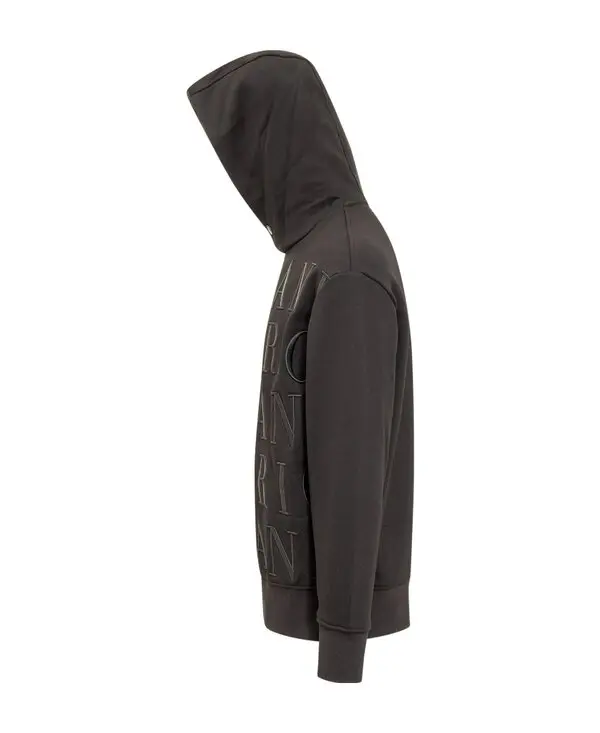 Emporio Armani Logo-embroidered Cotton Hoodie