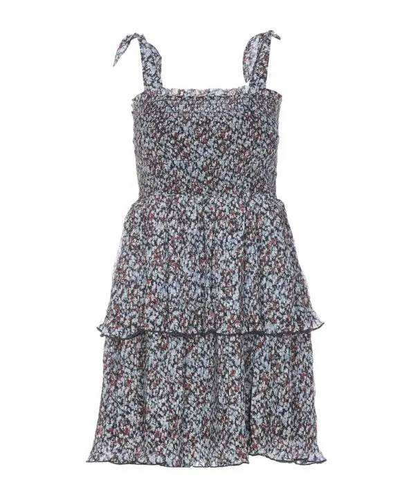 GANNI Patterned Layered Dress