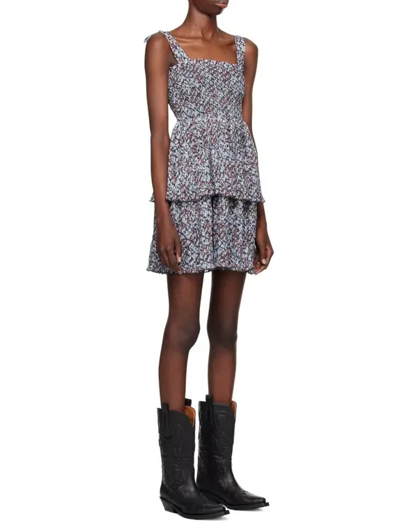 GANNI Patterned Layered Dress