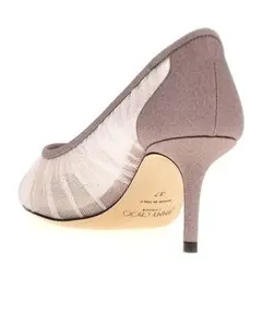 JIMMY CHOO Love 65 Micro Glitter Pumps - Nude