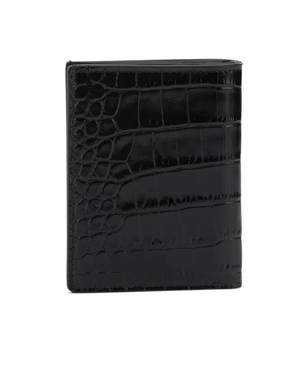 TOM FORD Logo Folding Card Holder - Black