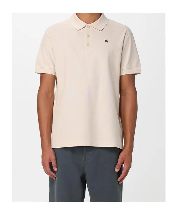 Burberry Logo Embroidered Short Sleeved Polo Shirt