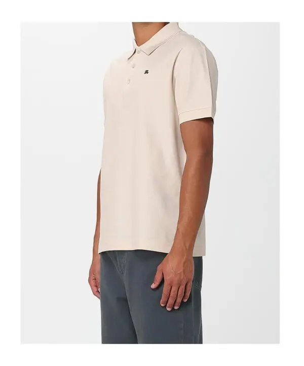 Burberry Logo Embroidered Short Sleeved Polo Shirt