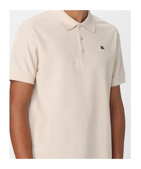 Burberry Logo Embroidered Short Sleeved Polo Shirt