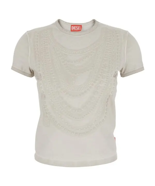 DIESEL® T-nekka T-shirt With Embossed Design