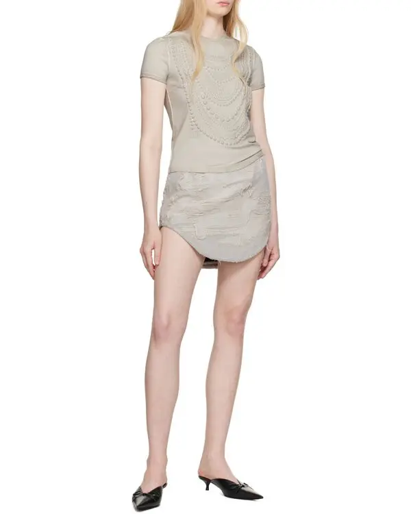 DIESEL® T-nekka T-shirt With Embossed Design