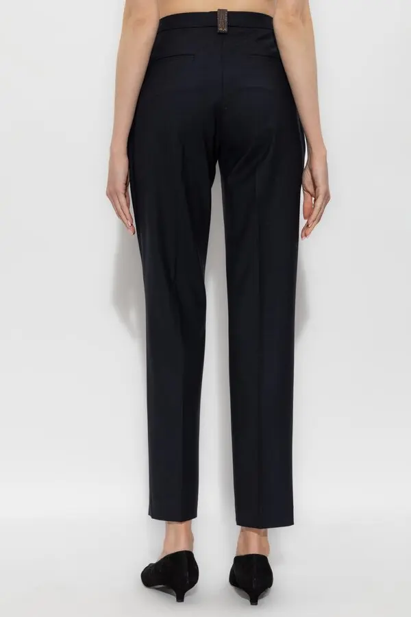 Fabiana Filippi Pleated Slim-fit Trousers