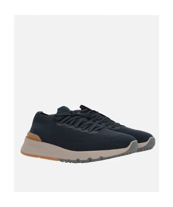 Brunello Cucinelli Knitted Sock Sneakers - Black