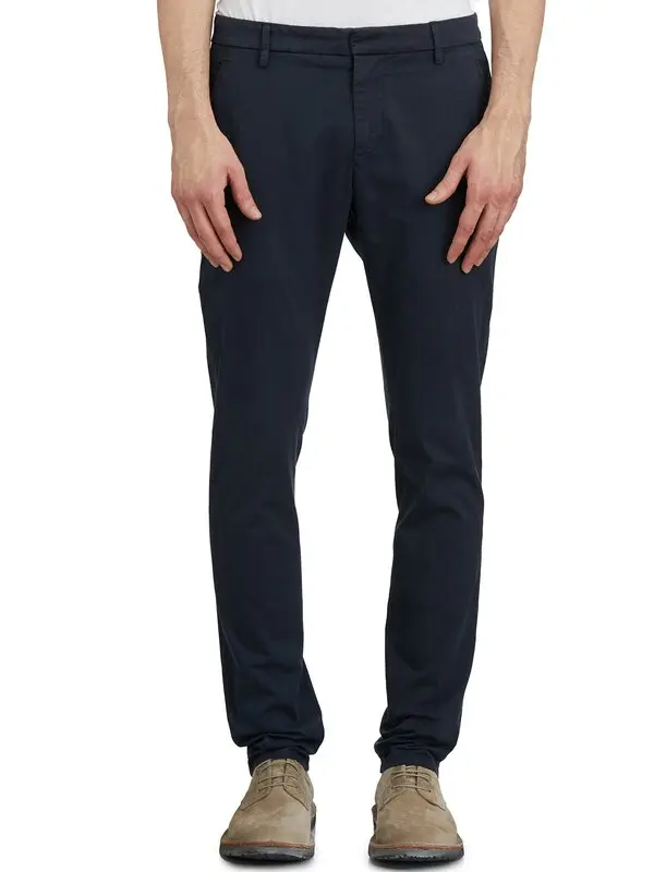 DONDUP Belt Loop Casual Trousers - Black
