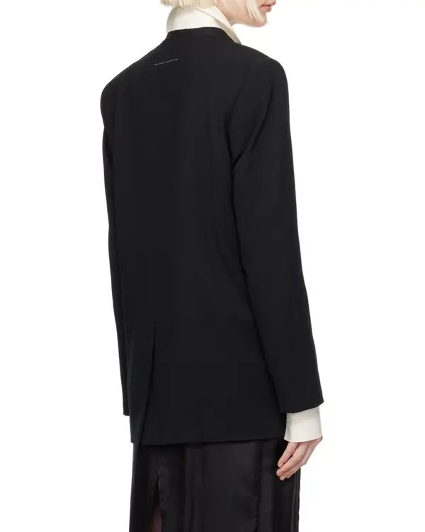MAISON MARGIELA Collarless Blazer - Black