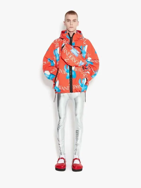 J.W.ANDERSON Jw Anderson Elephant-printed Zipped Hooded Jacket