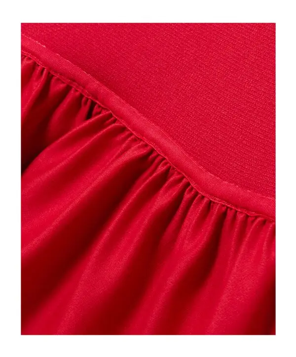 TOTEME Twinflower Gathered Midi Dress - Red