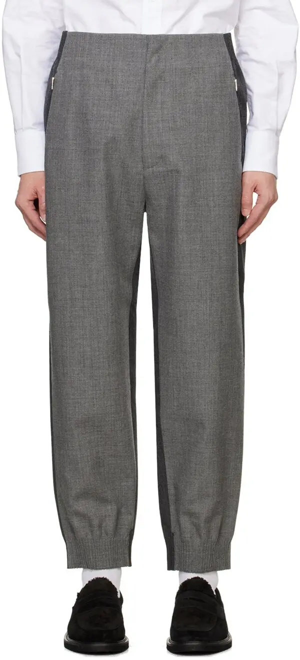 Thom Browne Colour-block Tapered Track Pants