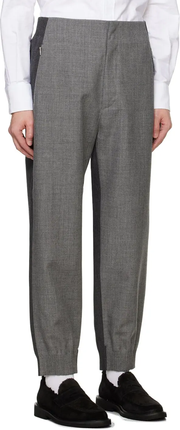 Thom Browne Colour-block Tapered Track Pants