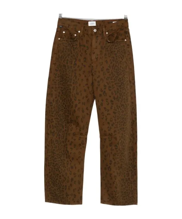 Citizens Of Humanity Miro Cheetah Print Jeans - Brown