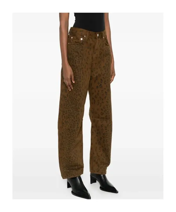 Citizens Of Humanity Miro Cheetah Print Jeans - Brown