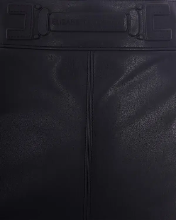 Elisabetta Franchi High-waist Embossed Logo Pencil Skirt