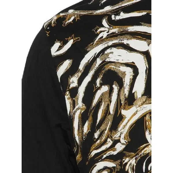 Roberto Cavalli T-shirt With Round Neck And Long Sleeves