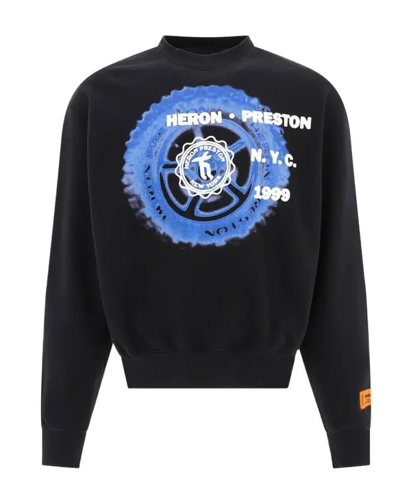 Heron Preston Logo Print Long Sleeve Sweatshirt