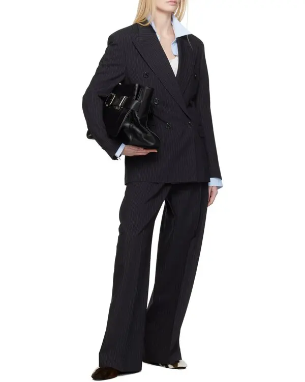 Acne Studios Pinstripe Wide-leg Trousers