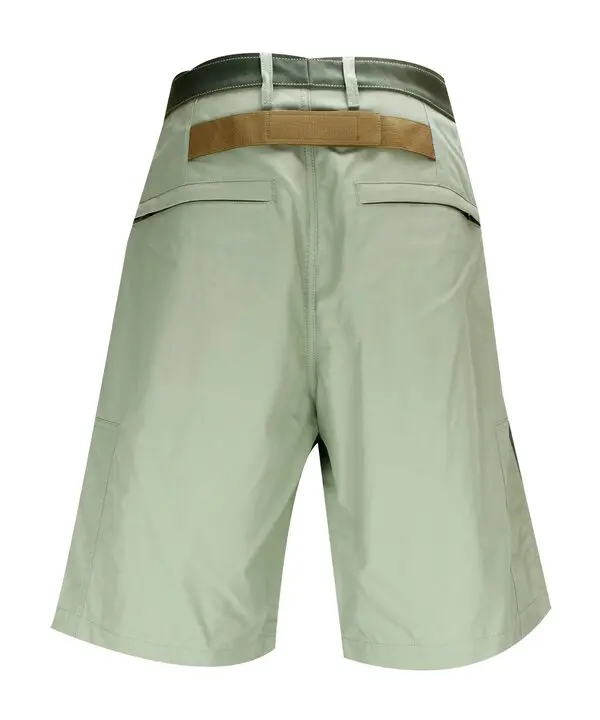 DIESEL® Logo Patch Bermuda Shorts - Gray