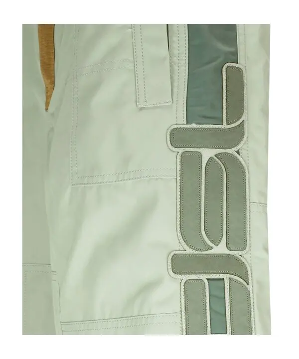 DIESEL® Logo Patch Bermuda Shorts - Gray