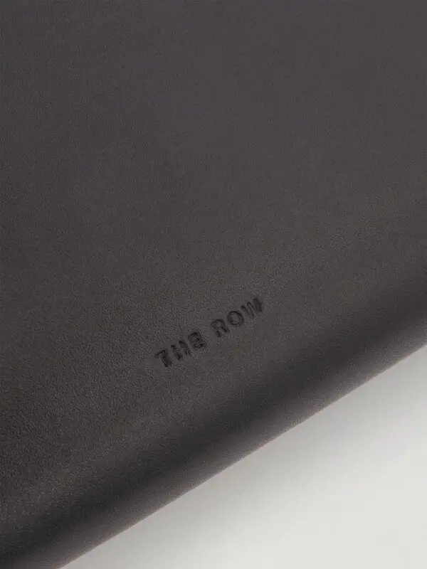 THE ROW Curved Leather Clutch