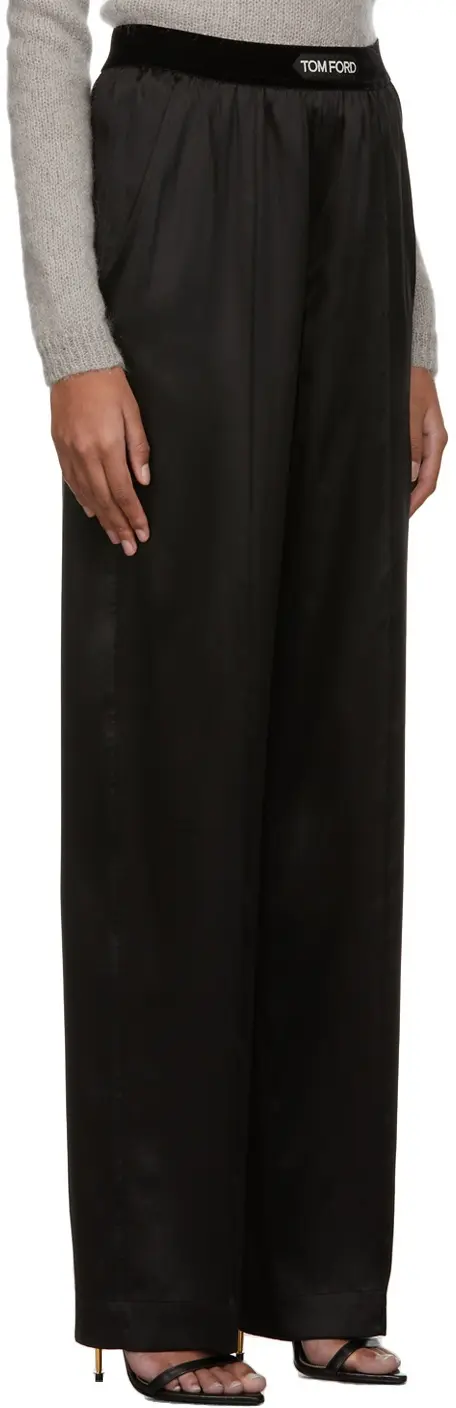 TOM FORD Stretch Satin Pj Pants - Black
