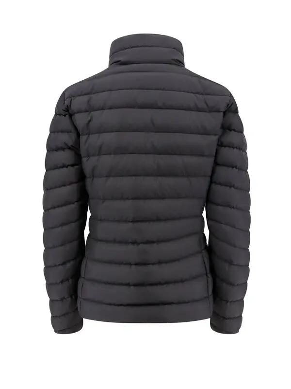 Moncler Grange Diagonal-quilted Short Down Jacket - Black